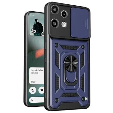 NOTHING PHONE (3A) LITE HIBRIDNA MASKA SA ROTIRAJUĆIM PRSTENOM I ŠTITNIKOM ZA KAMERU - PLAVA