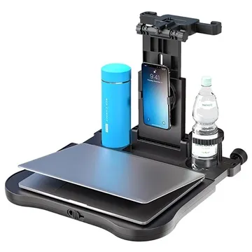 MULTIFUNCTIONAL FOLDABLE CAR SEAT TRAY TABLE A08 (OPEN-BOX SATISFACTORY) - BLACK