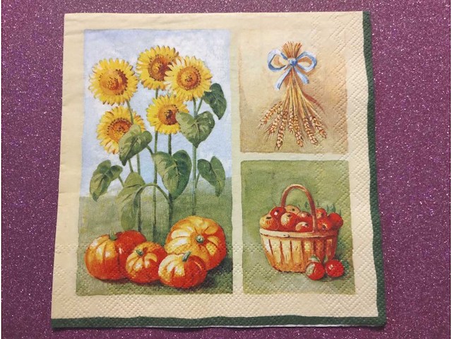 Salveta sa četiri slike 33 x 33