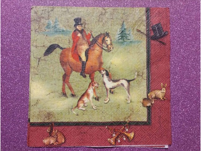 Salveta sa dve slike 33 x 33