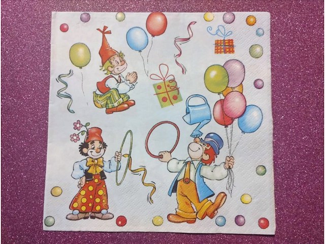 Salveta sa dve slike 33 x 33