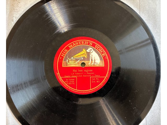 Antikvarna HMV šelak ploča 78 obrtaja – Dmitri Smirnoff