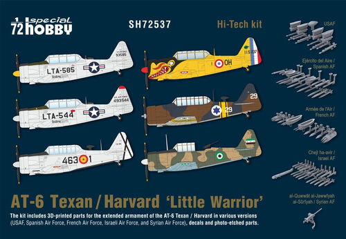 NEW! Special Hobby 72537 North American AT-6 Texan / Harvard - Little Warrior (Hi-Tech Kit with 3D-Printed Parts)