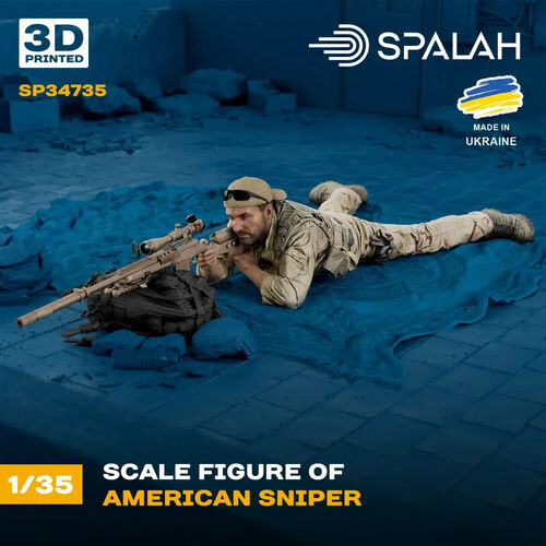 NEW! Spalah 34735 American Sniper (1 Figure / 3D-Printed)