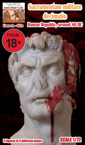 NEW! Linear-A 023S Sacramentum Militare Decimatio - Roman Republic around 80 BC (5 Figures)