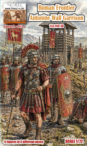 NEW! Linear-A 013S Roman Frontier - Antonine Wall Garrison 142-160 AD (5 Figures)