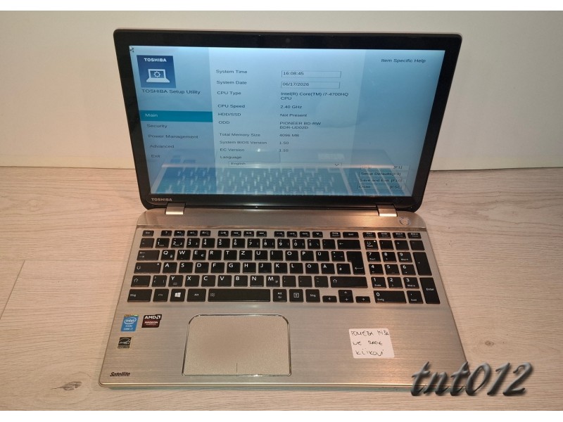 == TOSHIBA P50t= i7-4700HQ = AMD 2Gb= 4Gb = 15,6 LED ==