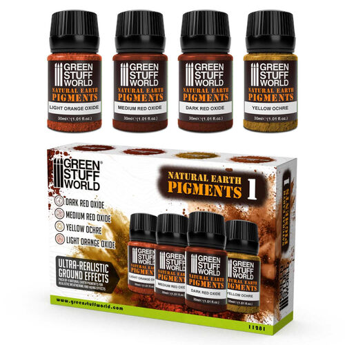 NEW! Green Stuff World 11281 Natural Earth Pigments Set No.1