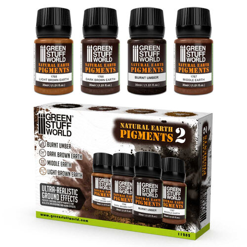 NEW! Green Stuff World 11282 Natural Earth Pigments Set No.2