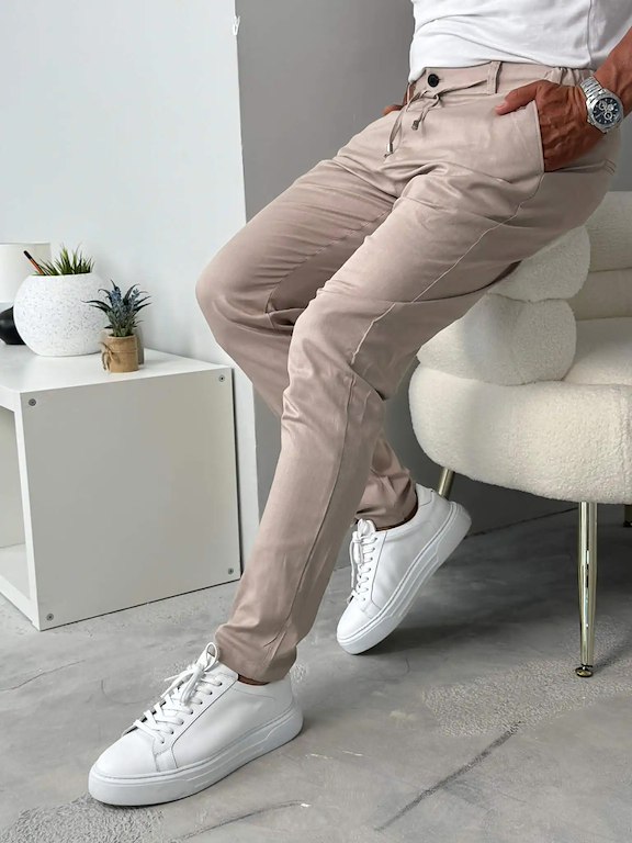 Muške lanene pantalone na učkur – lagan letnji model