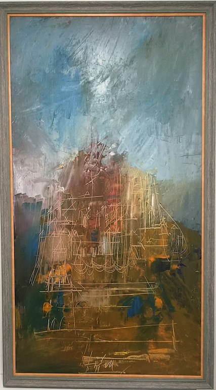DUSAN MIKONJIC -ULJE NA PLATNU – 162X92CM – APSTRAKCIJA 17 – BROD