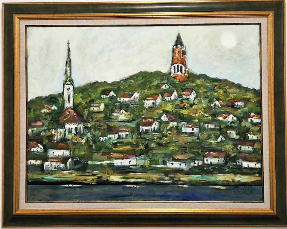 MIODRAG ELEZOVIC -ULJE NA PLATNU – 97X77CM – ZEMUN