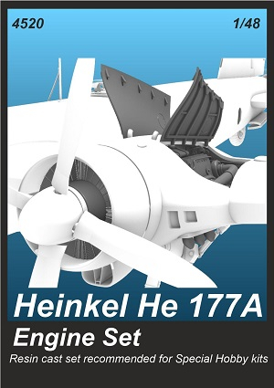 NEW! CMK K4520 Heinkel He-177 A - Engine Set (for Special Hobby Kits)