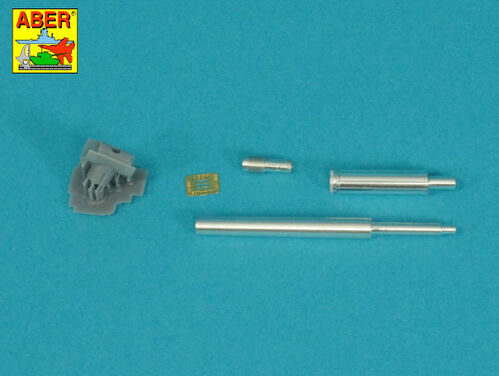 NEW! Aber 35L-287 M47 / 48A1 Patton - 90 mm M-36 Tank Barrel with T-shaped Muzzle Brake and Mantlet Cover (for Takom / Tamiya and ILK Kits)