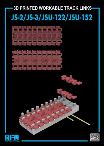 NEW! Rye Field Model RM-3040 IS-2 / IS-3 / ISU-122 and ISU-152 - 3D-Printed Workable Track Links