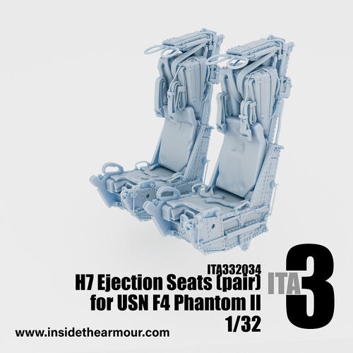NEW! Inside the Armour ITA332034 US Navy Phantoms - H7 Seats / 2 Paired Seats (for Tamiya, Academy, Revell, Redpill Kits)