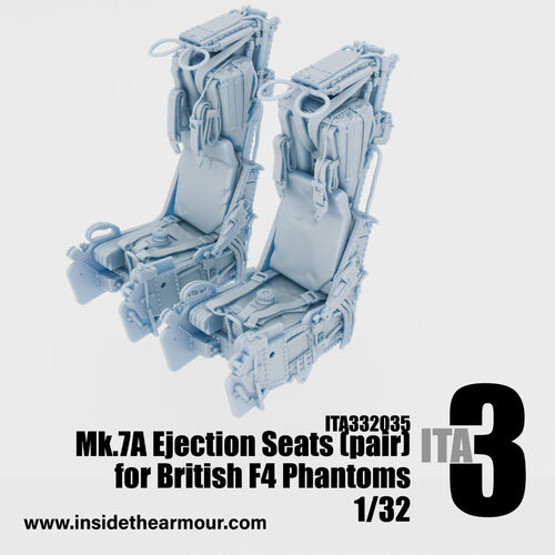 NEW! Inside the Armour ITA332035 British RAF Phantom FG.1 and FGR.2 - Mk.7A Seats / 2 Paired Seats