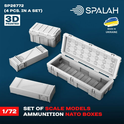 NEW! Spalah 26772 Ammunition NATO Boxes (4 pcs / 3D-Printed)