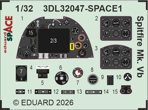 NEW! Eduard BIG33176 Supermarine Spitfire Mk.Vb - Big Ed Set (for Kotare Kits)