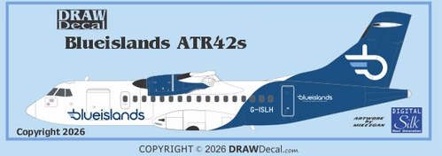 NEW! Draw Decal 72-ATR-13 ATR 42 - Blueislands