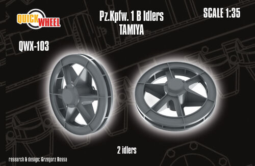 NEW! Quick Wheel QWX103 Pz.Kpfw. I Ausf. B - Idlers (for Tamiya Kits)