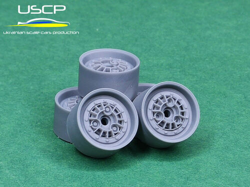 Ukrainian Scale Cars Production (USCP) 24P199 Gotti R17 14inch - for Italeri Renault 5 / R5 Alpine Kits (3D-Printed)