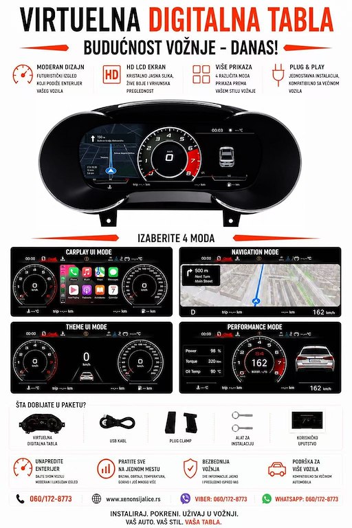 VIRTUELNA DIGITALNA TABLA AUDI A3 13-16