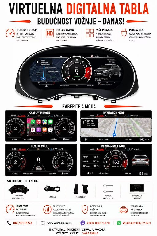 VIRTUELNA DIGITALNA TABLA AUDI Q3 11-18