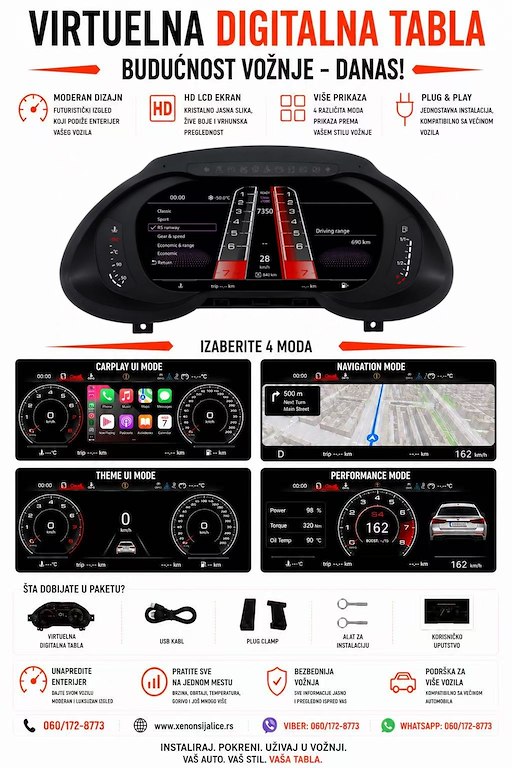 VIRTUELNA DIGITALNA TABLA AUDI Q5 08-16