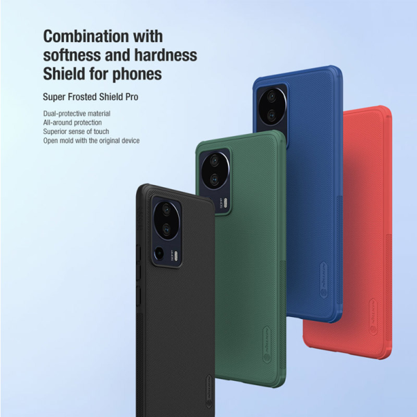 Maska za Xiaomi 13 lite Nillkin Super Frosted Shield Pro plava