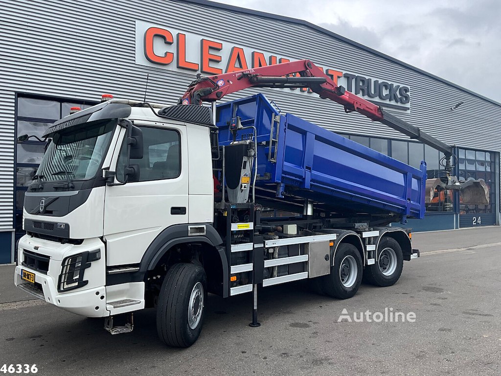 Volvo FMX 460 6x6 Euro 6 HMF 16 Tonmeter Z-kraan kiper