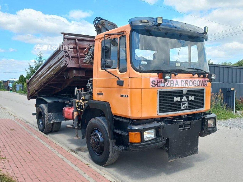 MAN 17.232 4x4 TIPPER + CRANE kiper