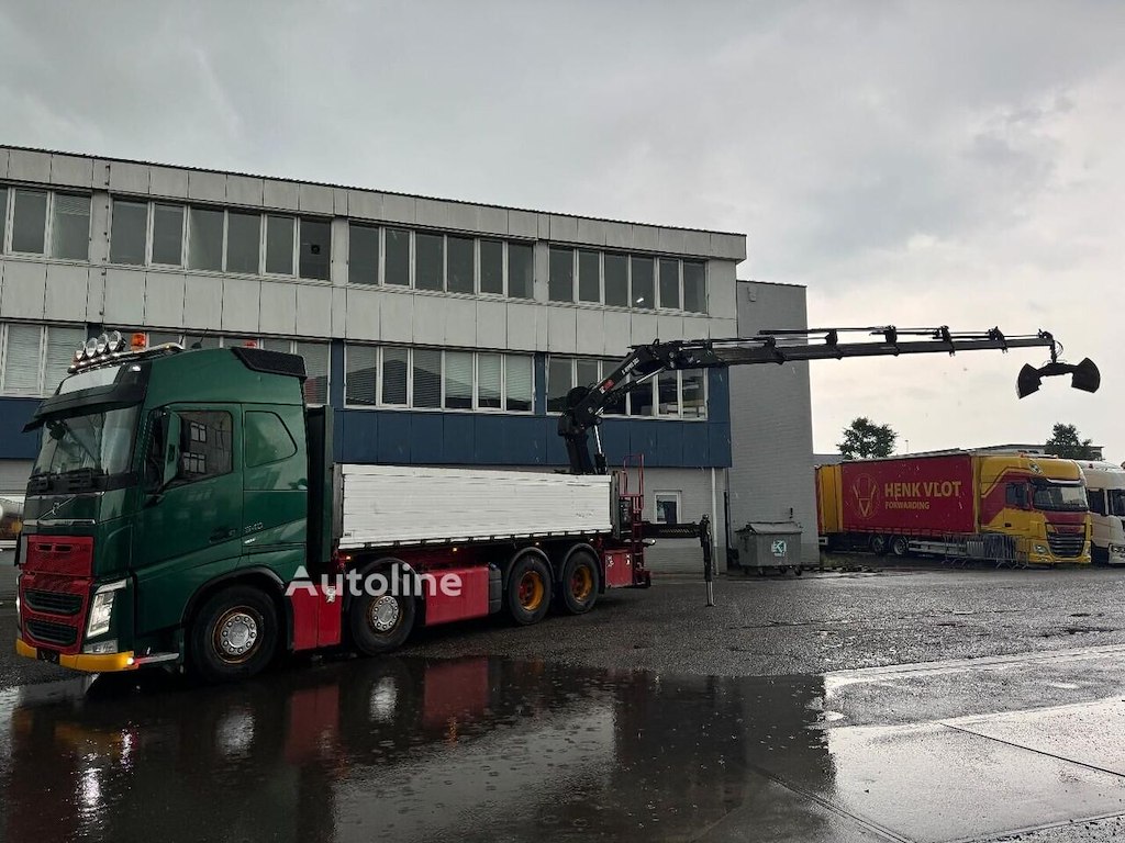 Volvo FH 540 8X4 EURO 6 + HIAB X-HIPRO 302 E-6 REMOTE + 3-SIDE TIPPER kiper