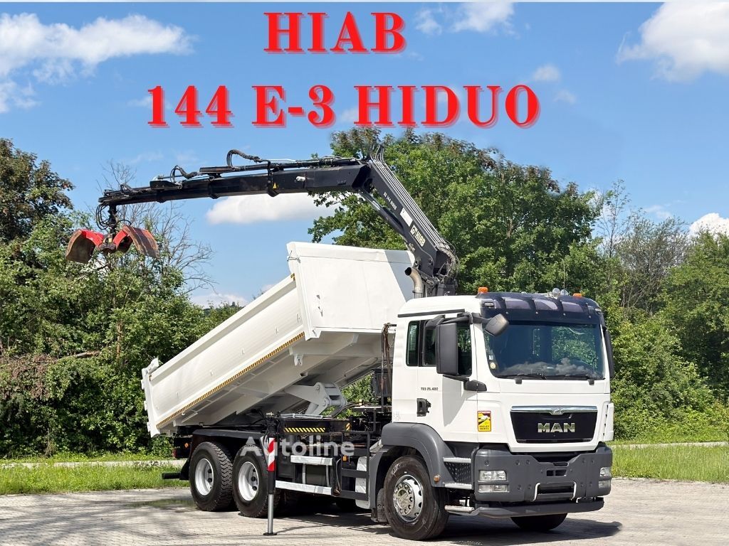 MAN TGS 26.400 * HIAB 144 E-3 HIDUO + FUNK * 6x4 kiper