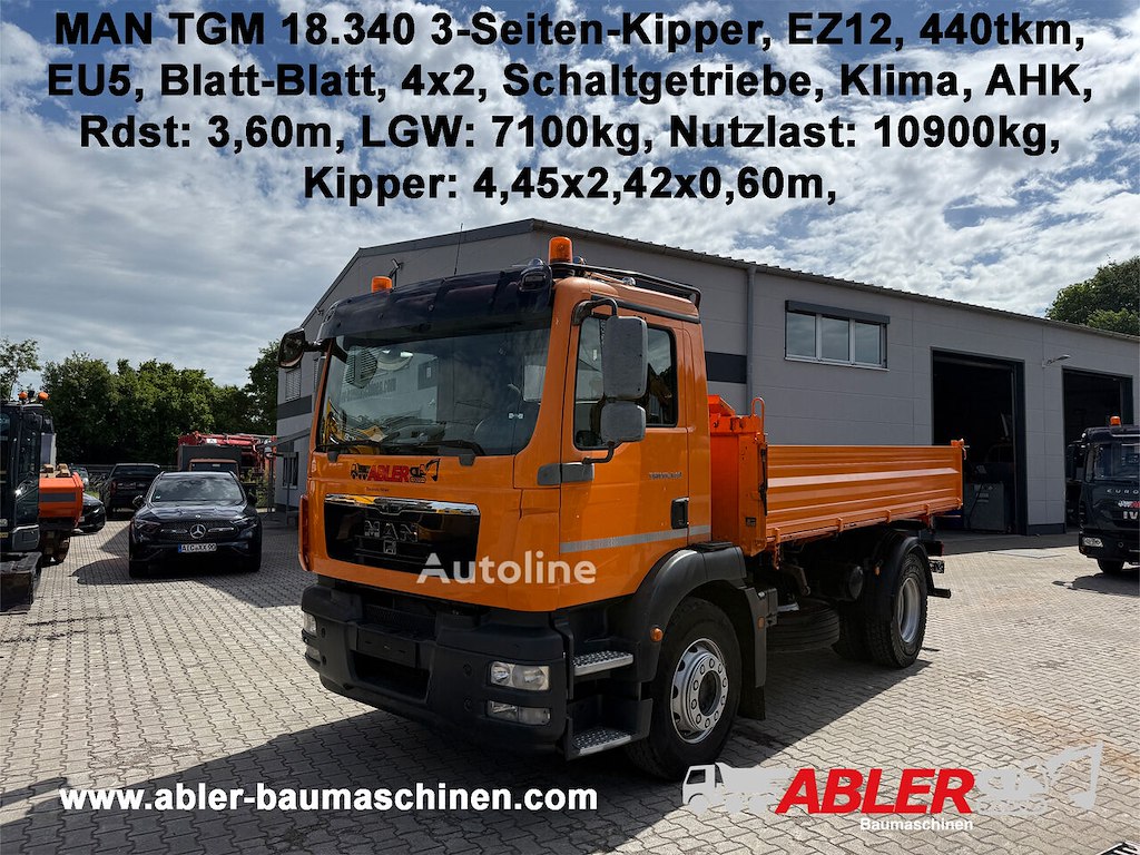 MAN TGM 18.340 3-Seiten-Kipper kiper