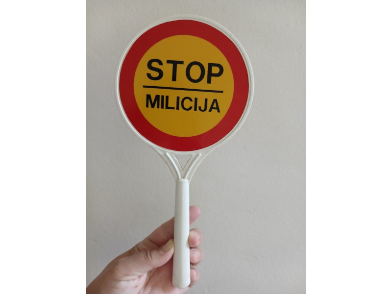 Milicija Stop palica znak policija Jugoslavija