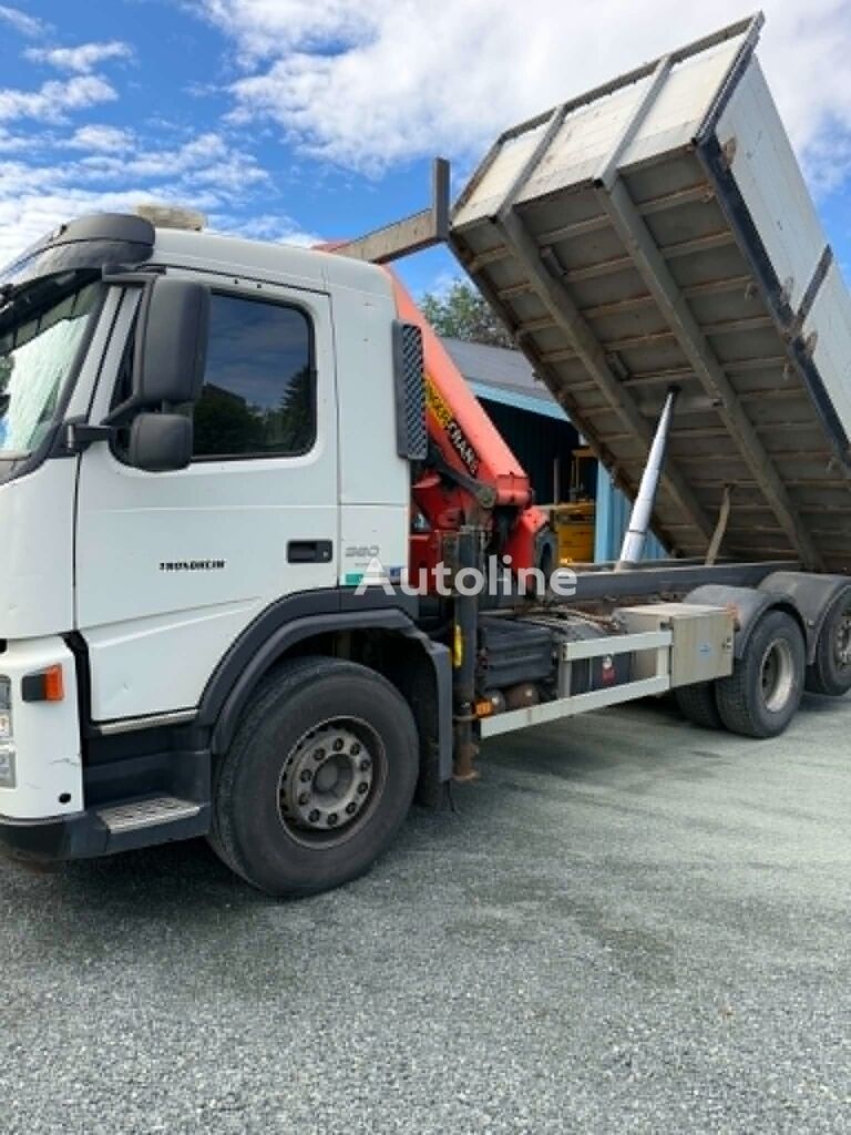 Volvo FM 380 *6x2 *PALFINGER PK16500 + Dumper *Reach 20m kamion s ravnom platformom