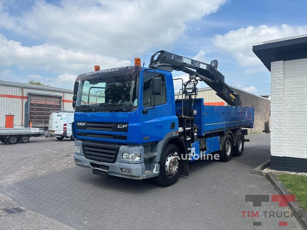 DAF CF 85.380 6x4 Tipper HIAB 144ES 3-DUO Euro 3 Full Leaf Sprung Ma kamion s ravnom platformom
