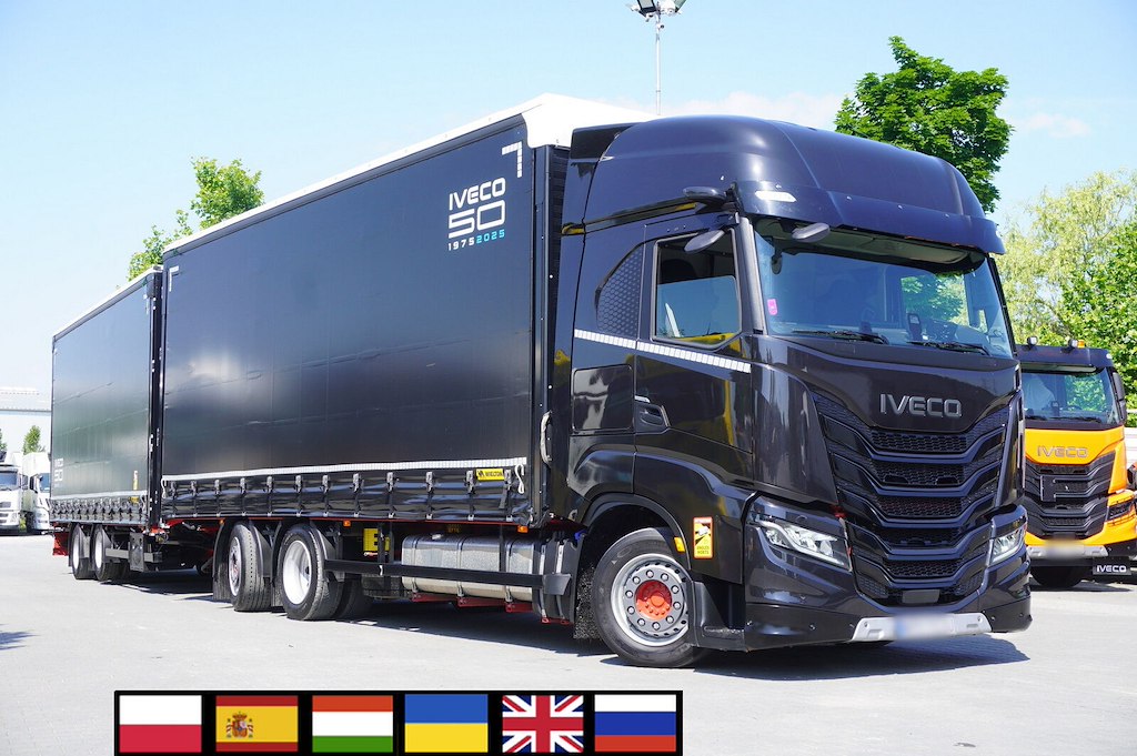Novi IVECO S-Way 580 / Curtainsider body / 2026 / trailer kamion sa klizna zavesa cerada + prikolica sa kliznom ceradom