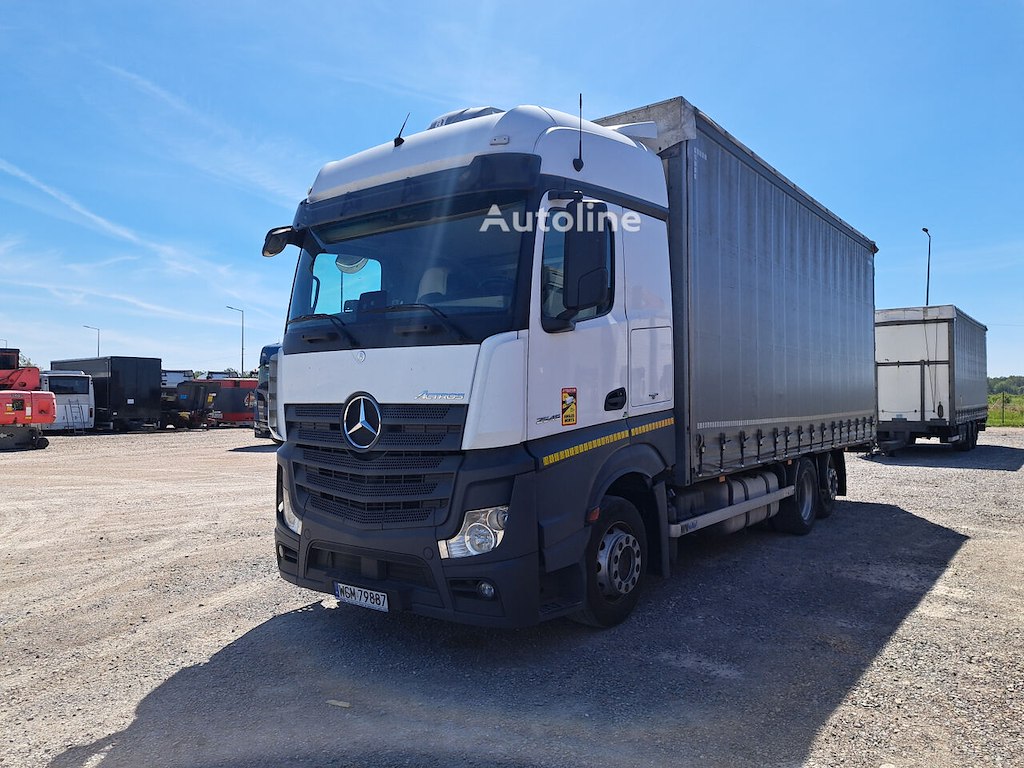 Mercedes-Benz Actros 2545 kamion sa klizna zavesa cerada + prikolica sa kliznom ceradom