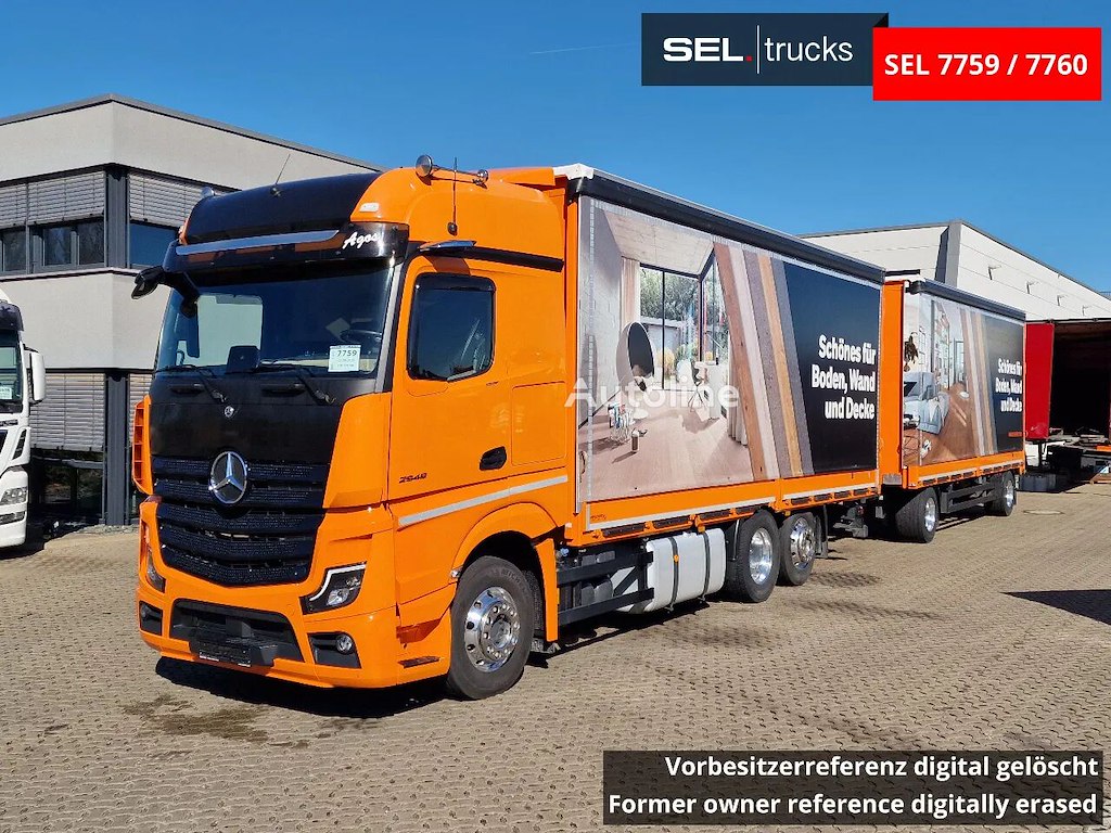 Mercedes-Benz Actros 2548 Retarder / Alu-Felgen / Aluklappen / Euro 6E / Lifta kamion s ceradom + prikolica sa ceradom