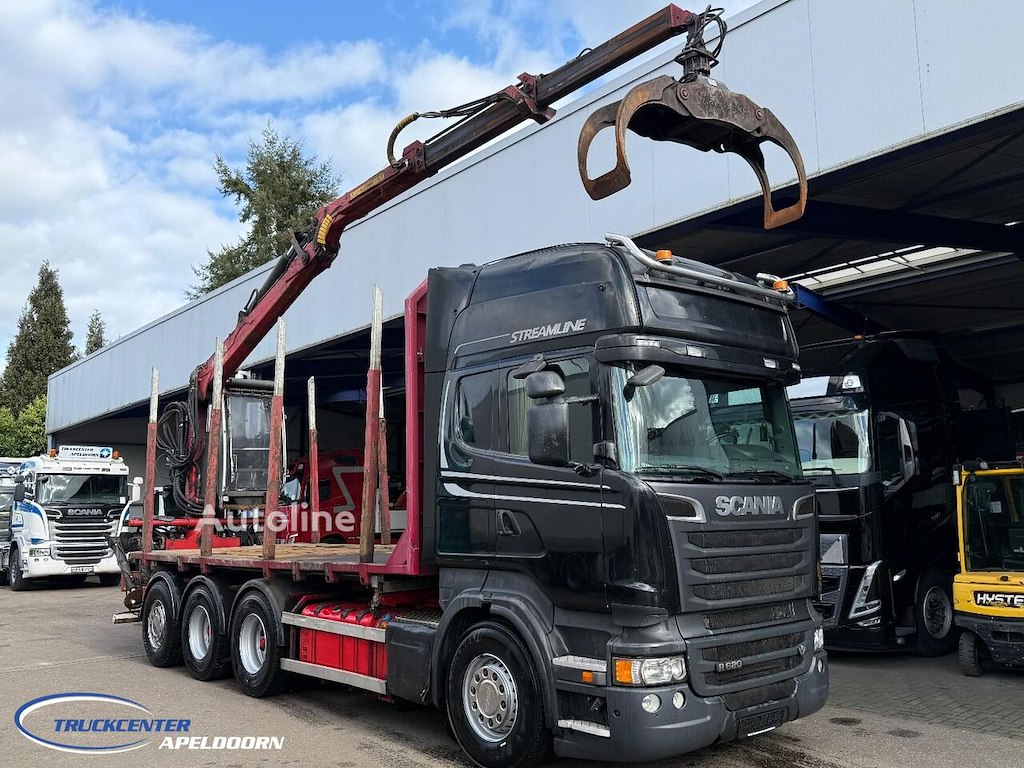 Scania R620 V8 8x4, Kesla 2012T, Euro 5 kamion za prevoz drva