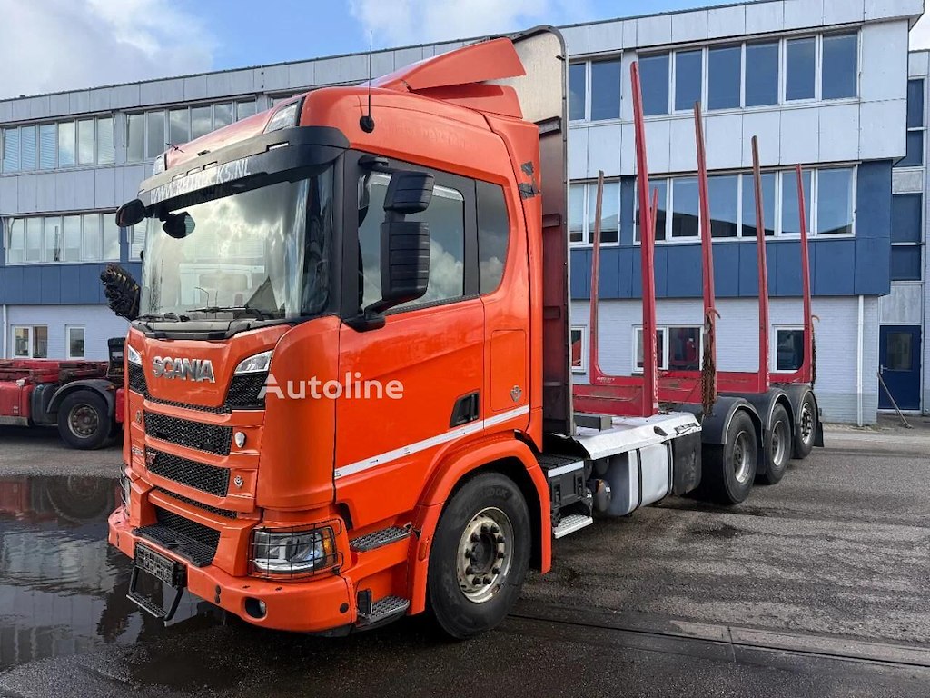Scania R650 V8 XT 8X4 INTARDER - LAST AXLE LIFT & STEERING kamion za prevoz drva