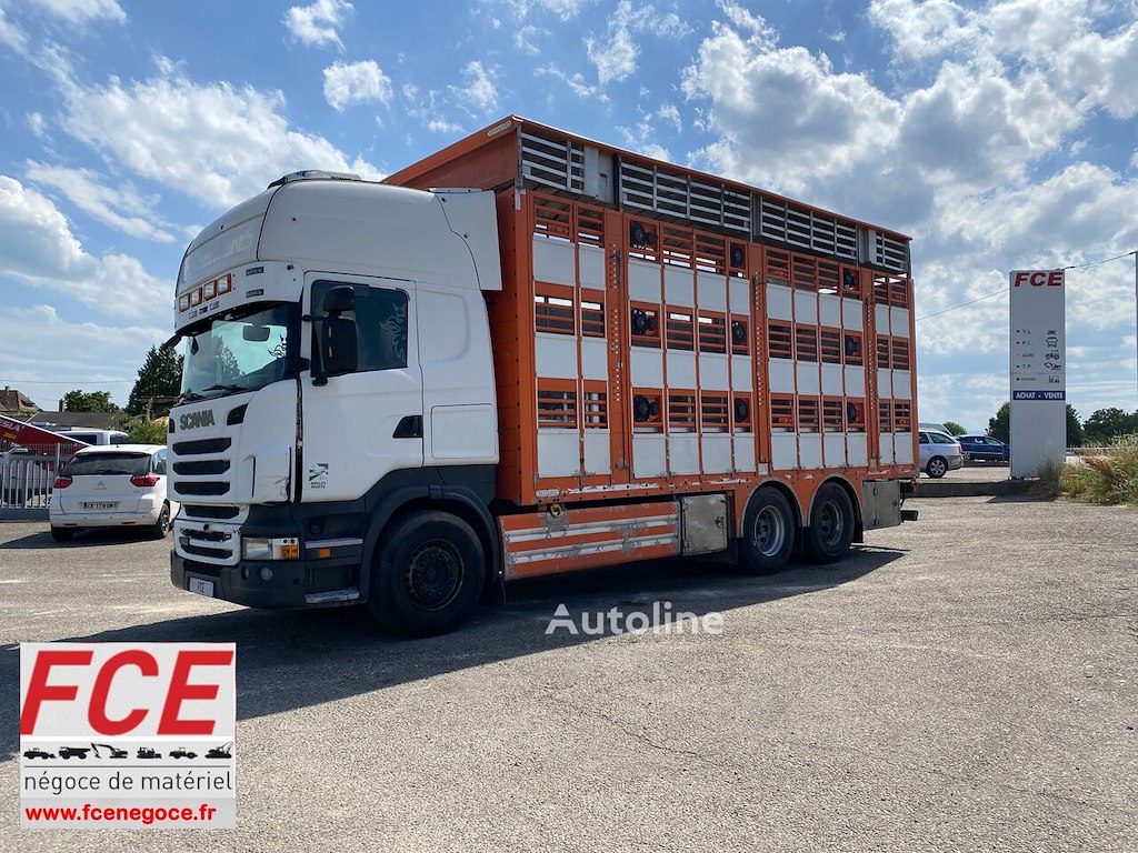 Scania R480LB kamion za prevoz stoke nakon udesa