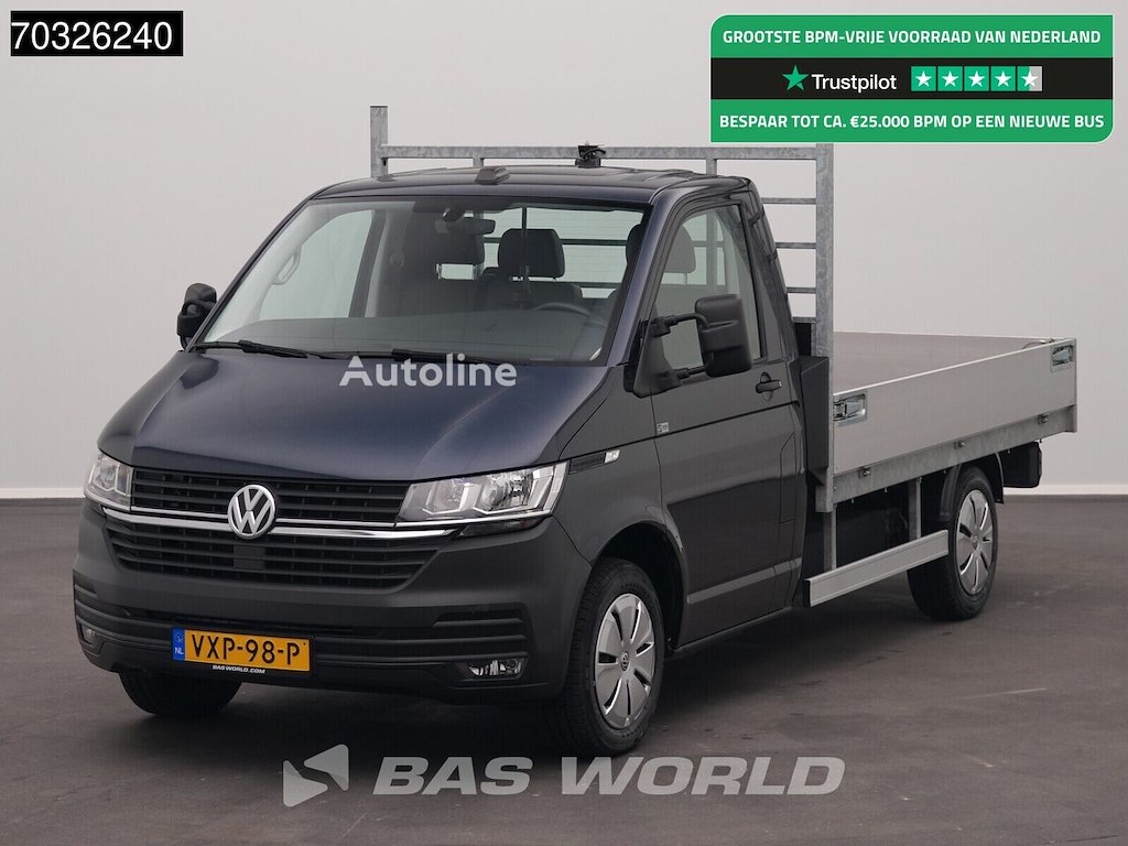 Volkswagen Transporter 110pk Open Laadbak Airco Cruise Euro6 Pritsche Open kamion s ravnom platformom < 3.5t
