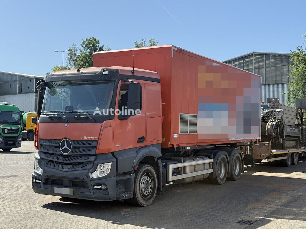Mercedes-Benz ACTROS 2651 6x4 EURO6 KONTENER kamion s ravnom platformom < 3.5t