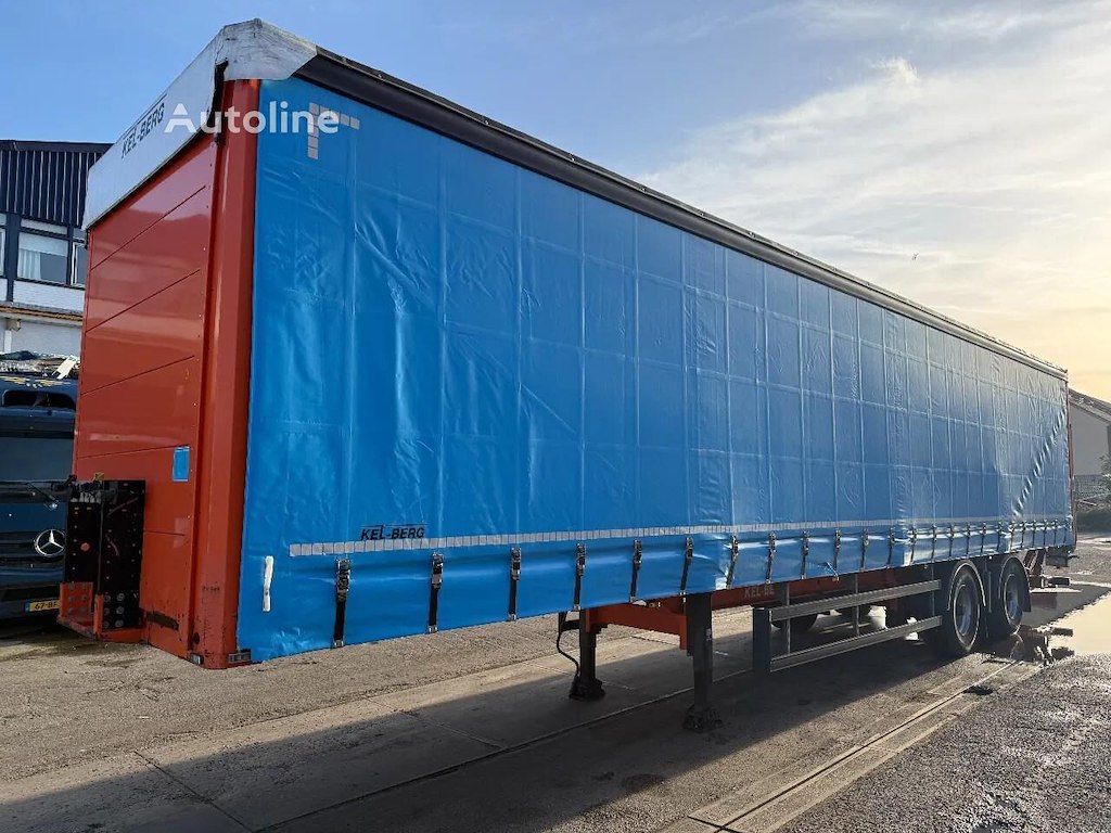 Krone 2 AXLE - WITH STEERING AXLE poluprikolica sa kliznom ceradom