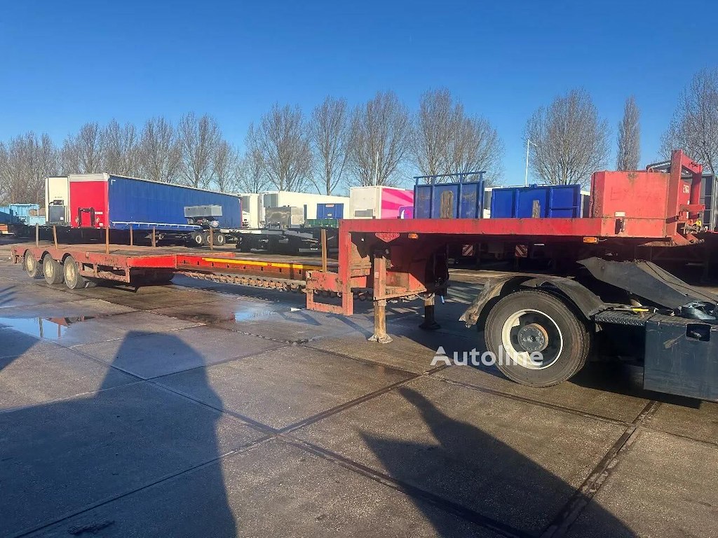 Broshuis 3 AXLE , EXTENDABLE 5 METER poluprikolica sa niskom platformom