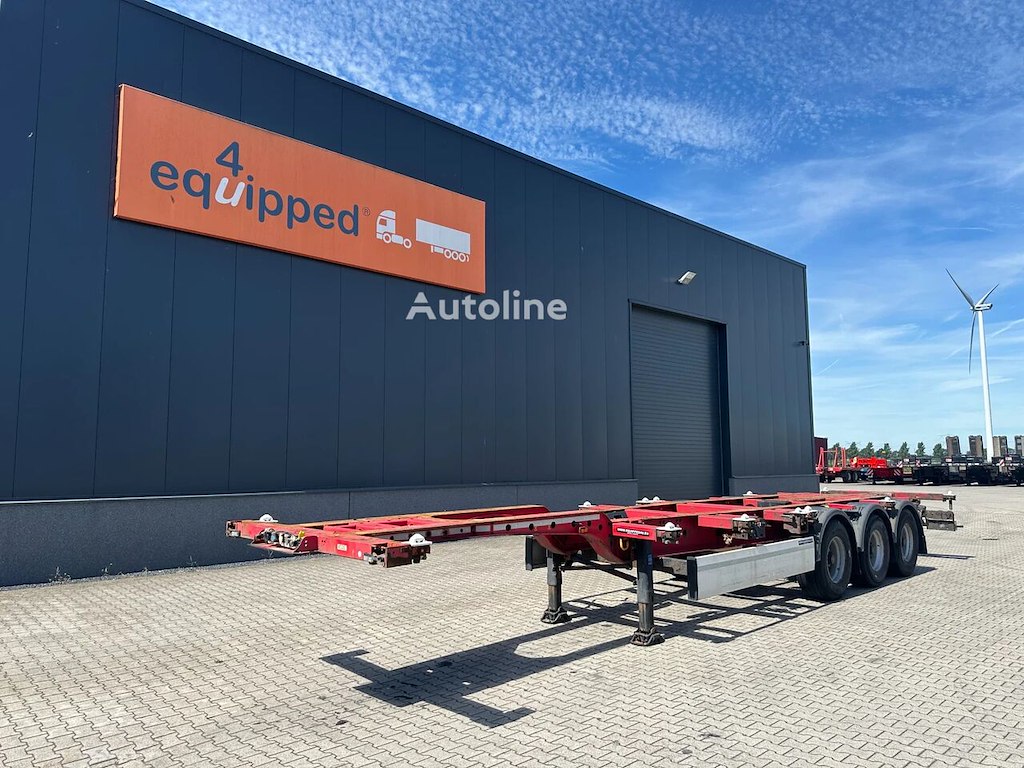 Krone 40FT HIGH CUBE / BPW / DRUMBRAKES / NL-CHASSIS / APK: 11/2026 poluprikolica za prevoz kontejnera