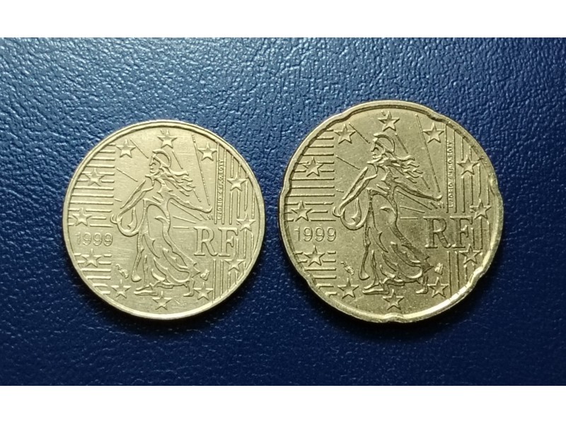 Francuska - 10 i 20 euro centi 1999.